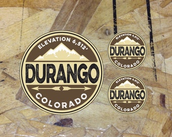 Durango Colorado Vinyl Decal Sticker 3 Mesa Verde National Park Animas ...