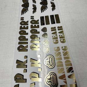 SE Bikes MONSTER Flyer Landing Gear Stickers Decals Bike Kit Gold/black ...