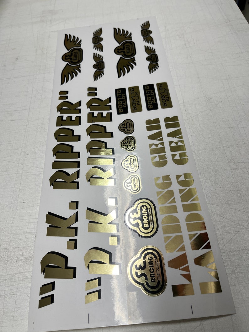 SE Bikes BMX BIG Ripper Landing Gear Stickers Decals Bike Kit - Etsy