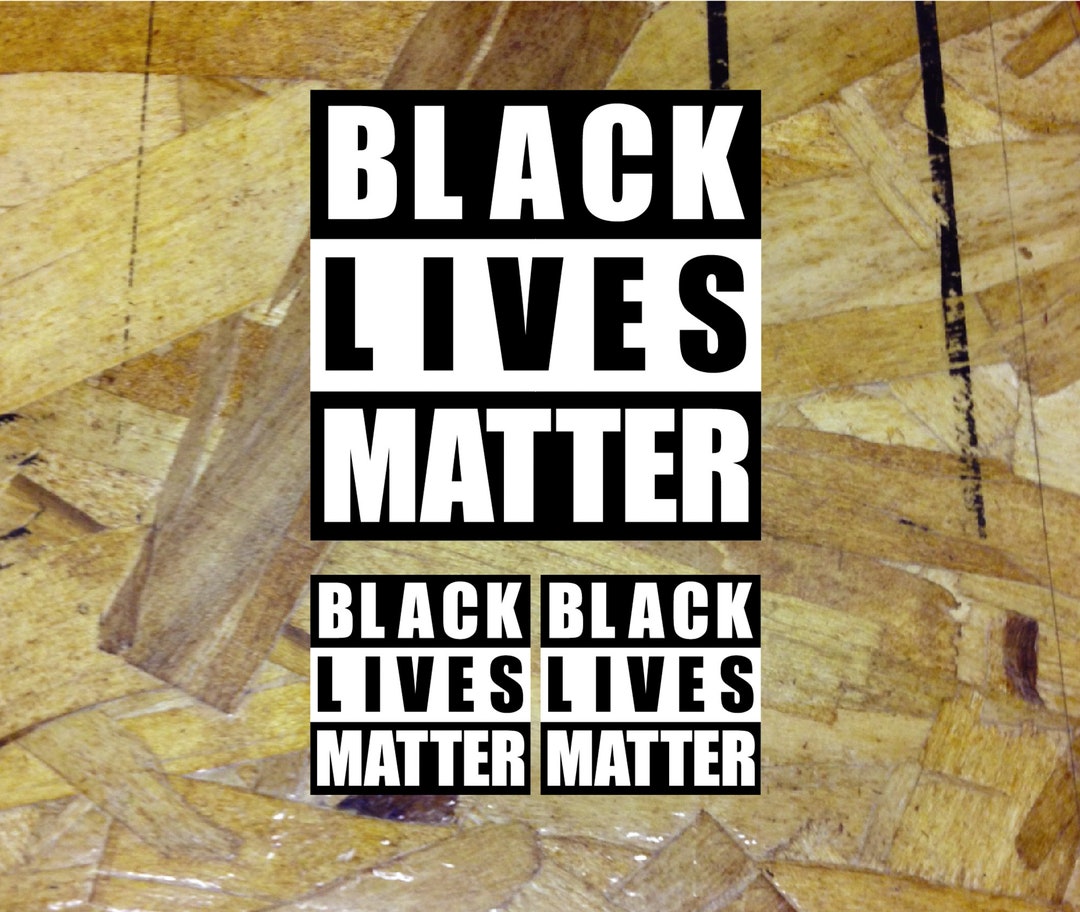 BLM Sticker Black Lives Matter Block Fist Black Power Strength Decal ...