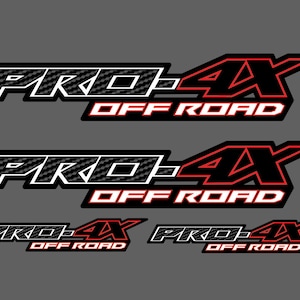 4x4 Pro 4 X off Road Carbon Fiber Look Stickers Decals for Truck SUV 18 ...