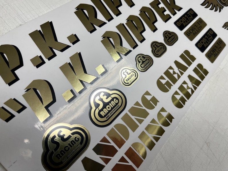 SE Bikes BMX BIG Ripper Landing Gear Stickers Decals Bike Kit - Etsy