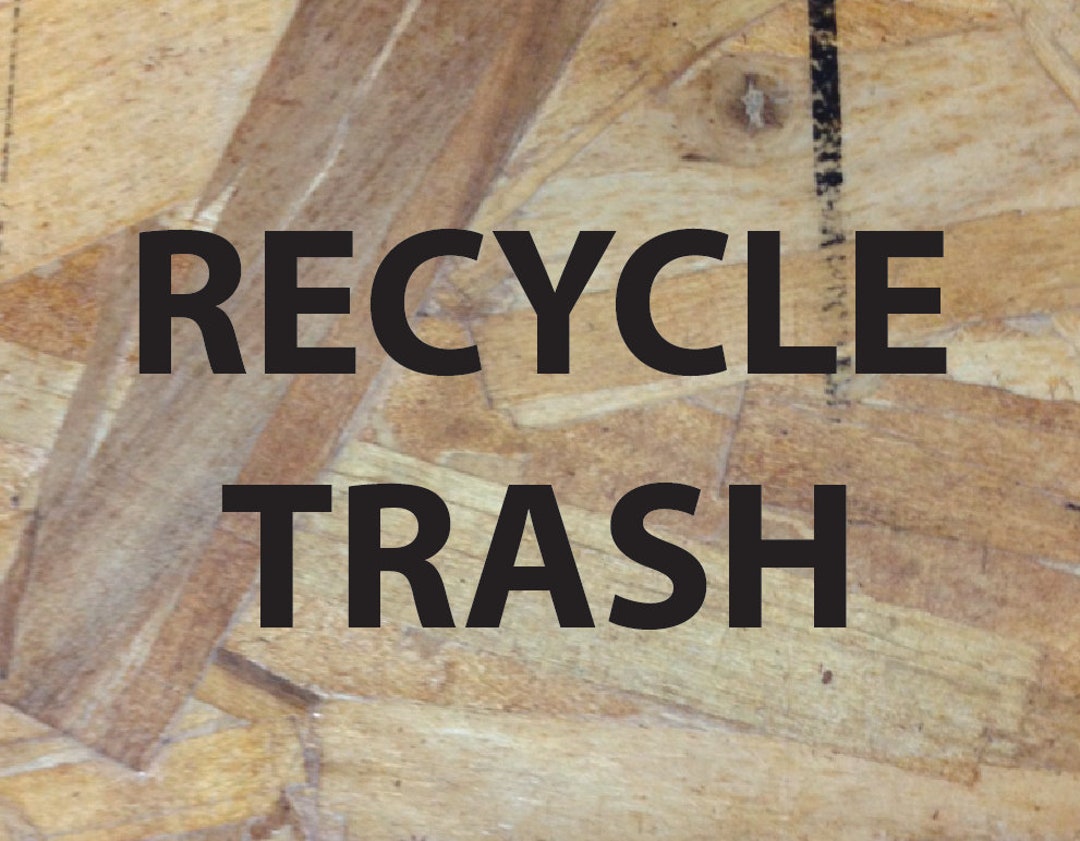 Custom Recycle Trash Can Decal Sticker Bin Container Die Cut Any Color ...