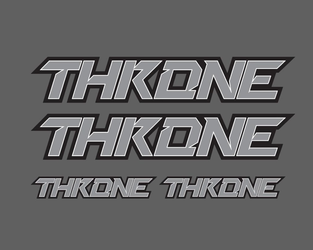 Throne Bikes Frame Stickers Decals Bike Set - Custom - Choose Your ...