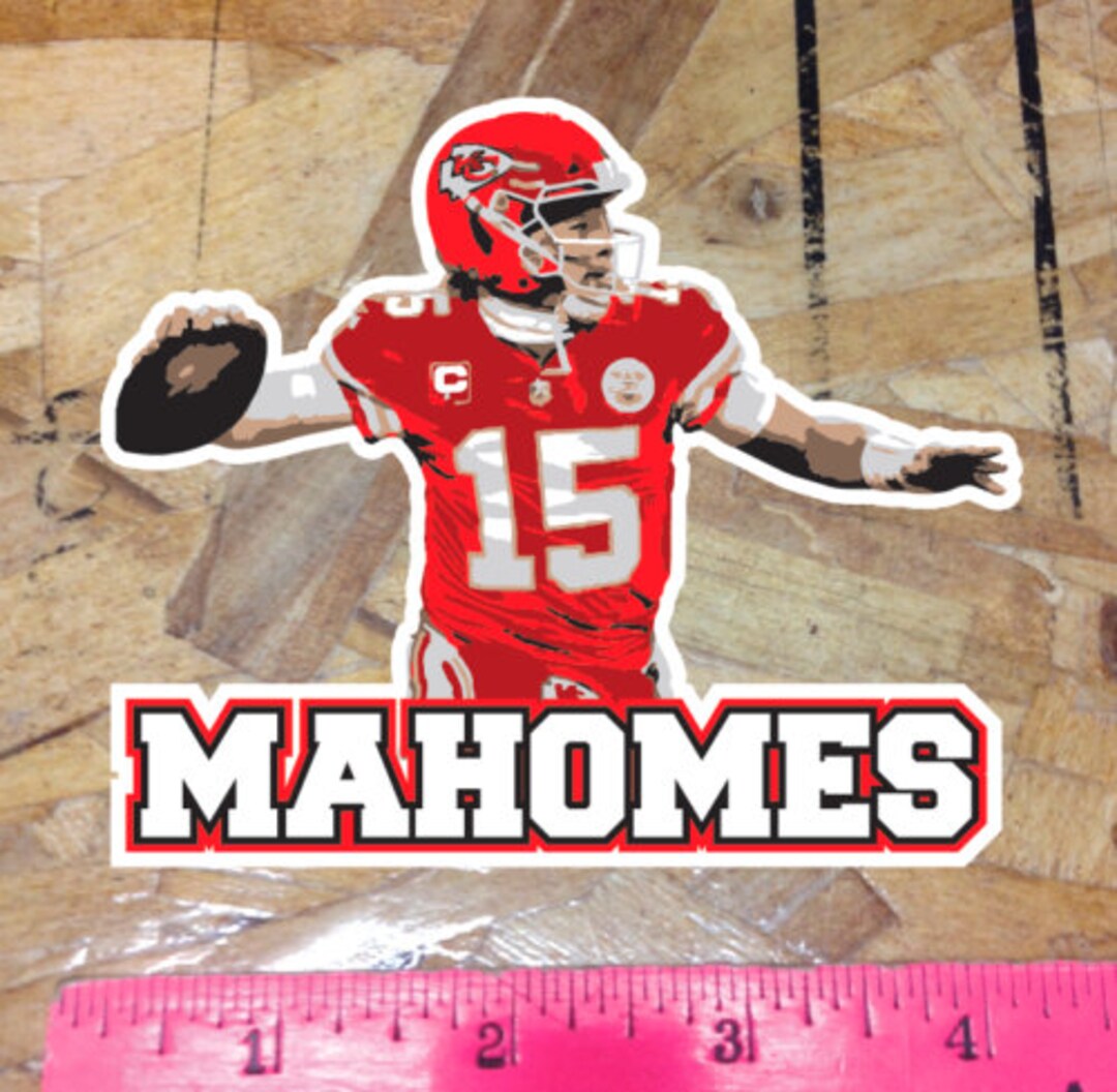 Mahomes Patrick Chiefs Fan Sticker Decal Bumper Window 4" Play Call ...