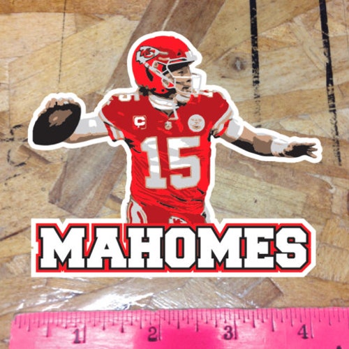 Patrick Mahomes Kansas City Chiefs Vinyl Sticker Flex white - Etsy
