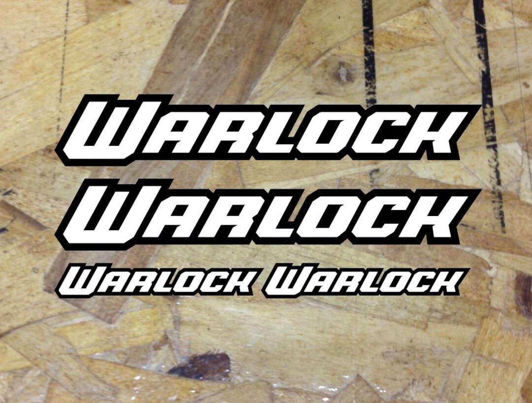 Warlock Die Cut Sticker Decal 4 for 1 - Choose Size and Color Options ...