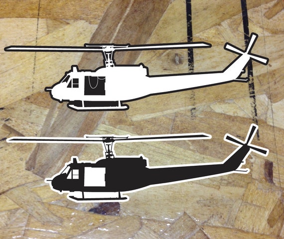 Huey UH-1 Helicopter Sticker Bumper Window Car Truck Decal | Etsy