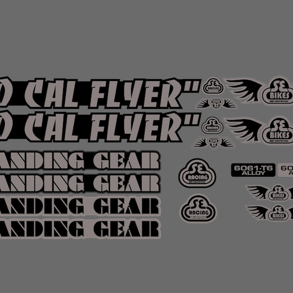 Se Bikes Landing Gear Sticker - Etsy