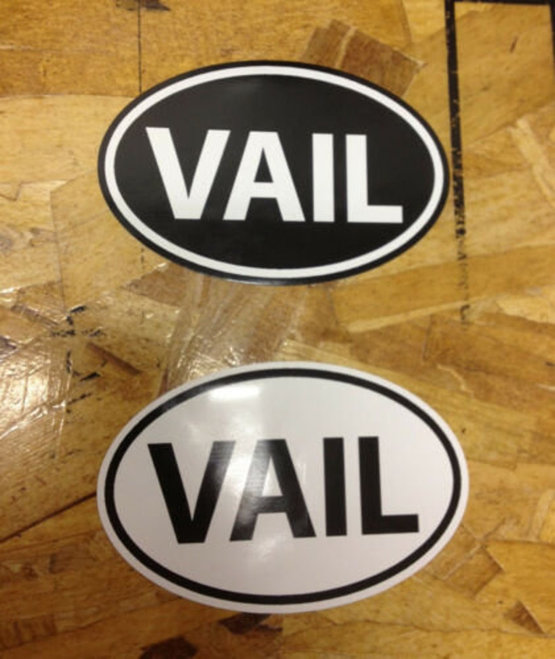 Vail Colorado Ski Snowboard Hike Travel Snow Oval Sticker Decals Black ...