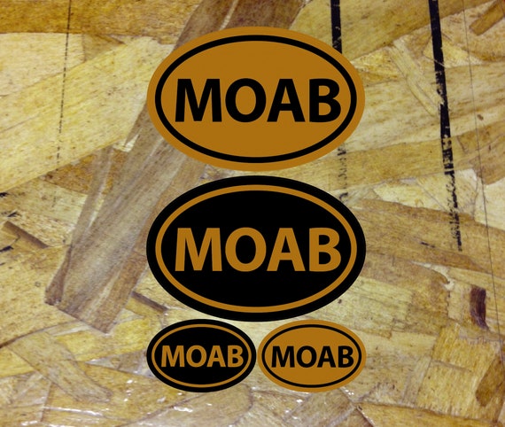 MOAB Utah off Road UHV Sticker Decal DIRT Brown Black 2 for | Etsy
