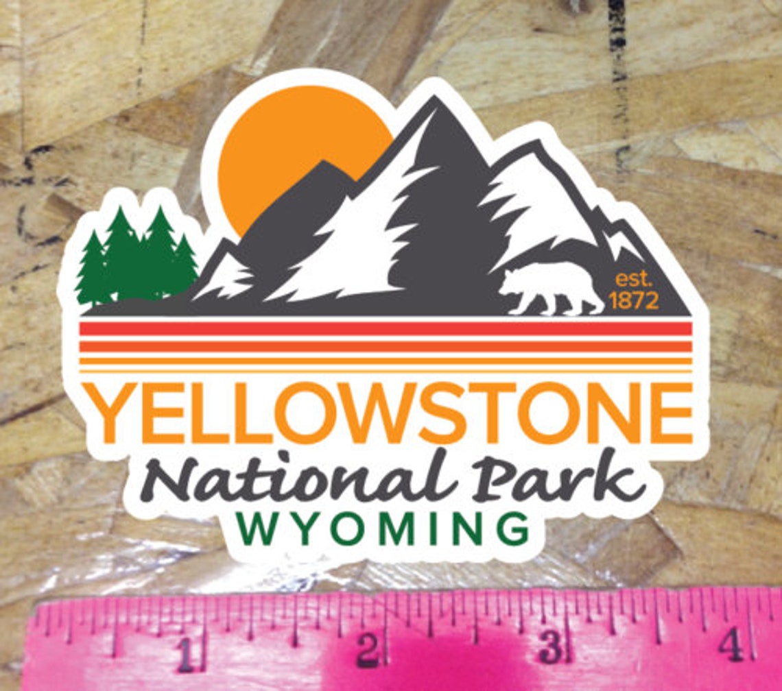 Yellowstone National Park Wyoming Decal Sticker Vinyl - Etsy