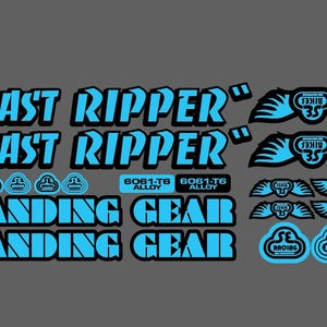 SE Bikes BMX Fast Ripper Landing Gear Stickers Decals Bike Kit - Choose ...