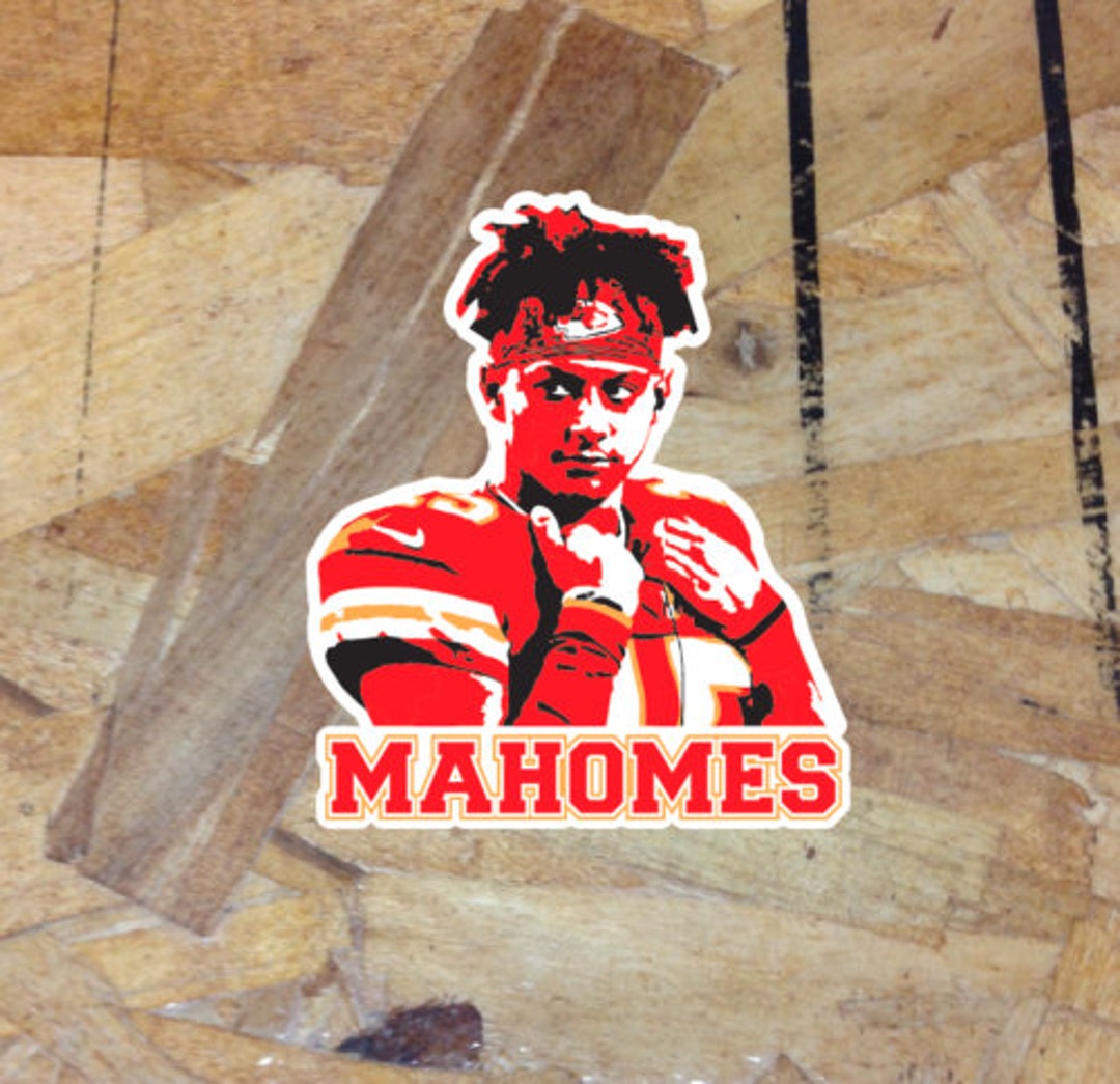 Mahomes Patrick Kansas City Chiefs Fan Sticker Decal Bumper Window 3.75 ...