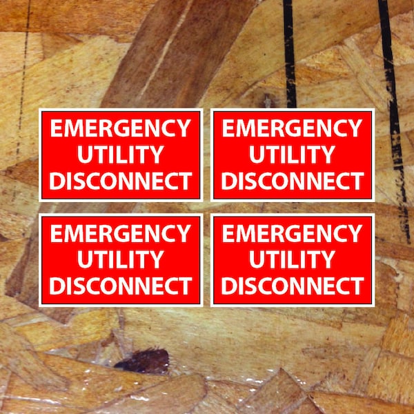 Emergency Disconnect Sticker - Etsy