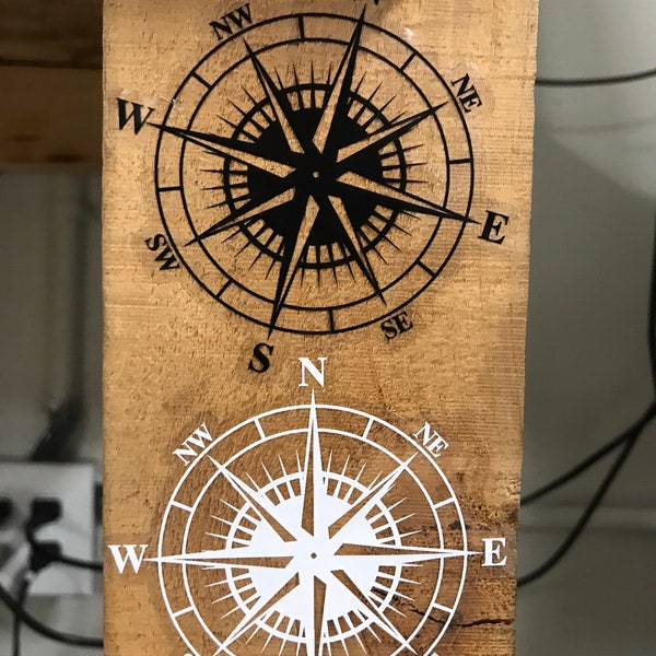 Compass Sticker - Etsy