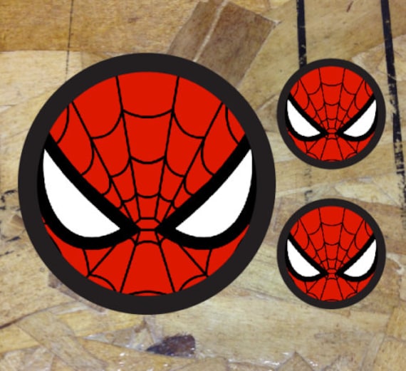 Spiderman Circle Sticker Spidey Parody Cool Style Decal | Etsy