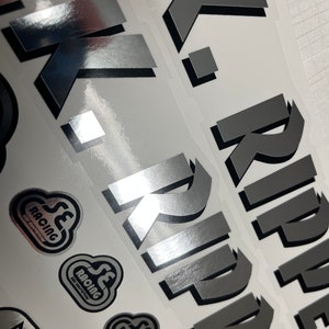 SE Bikes SO CAL Flyer Landing Gear Stickers Decals Bike Kit Chrome ...