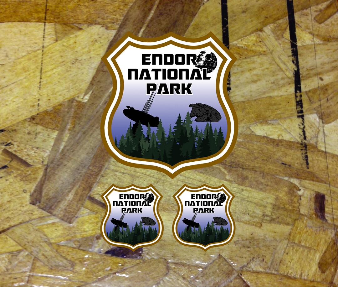Star Wars Endor National Park Sticker Decal Vinyl Outdoor/indoor 3 for ...