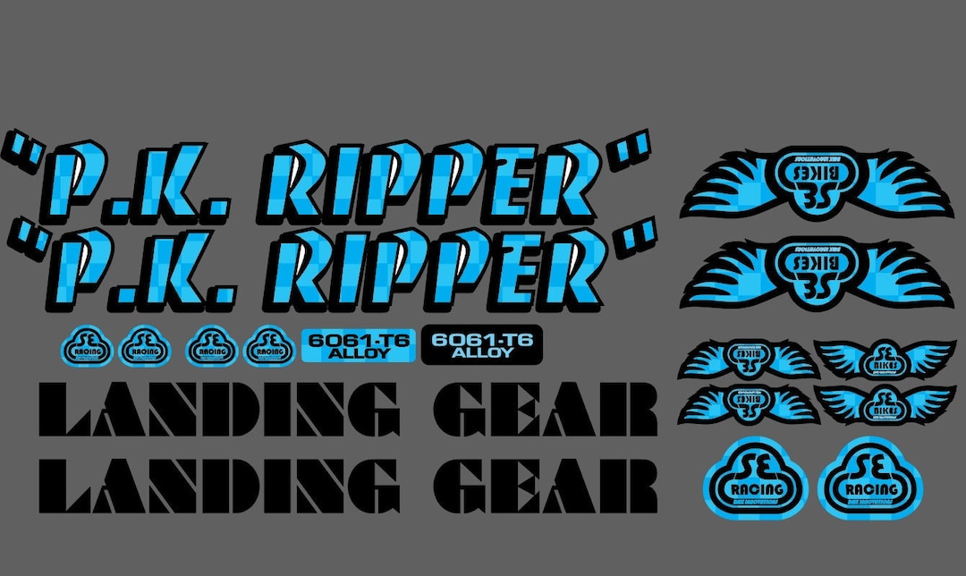 SE Bikes BMX PK Ripper Checker Check Background Buff Style Landing Gear ...