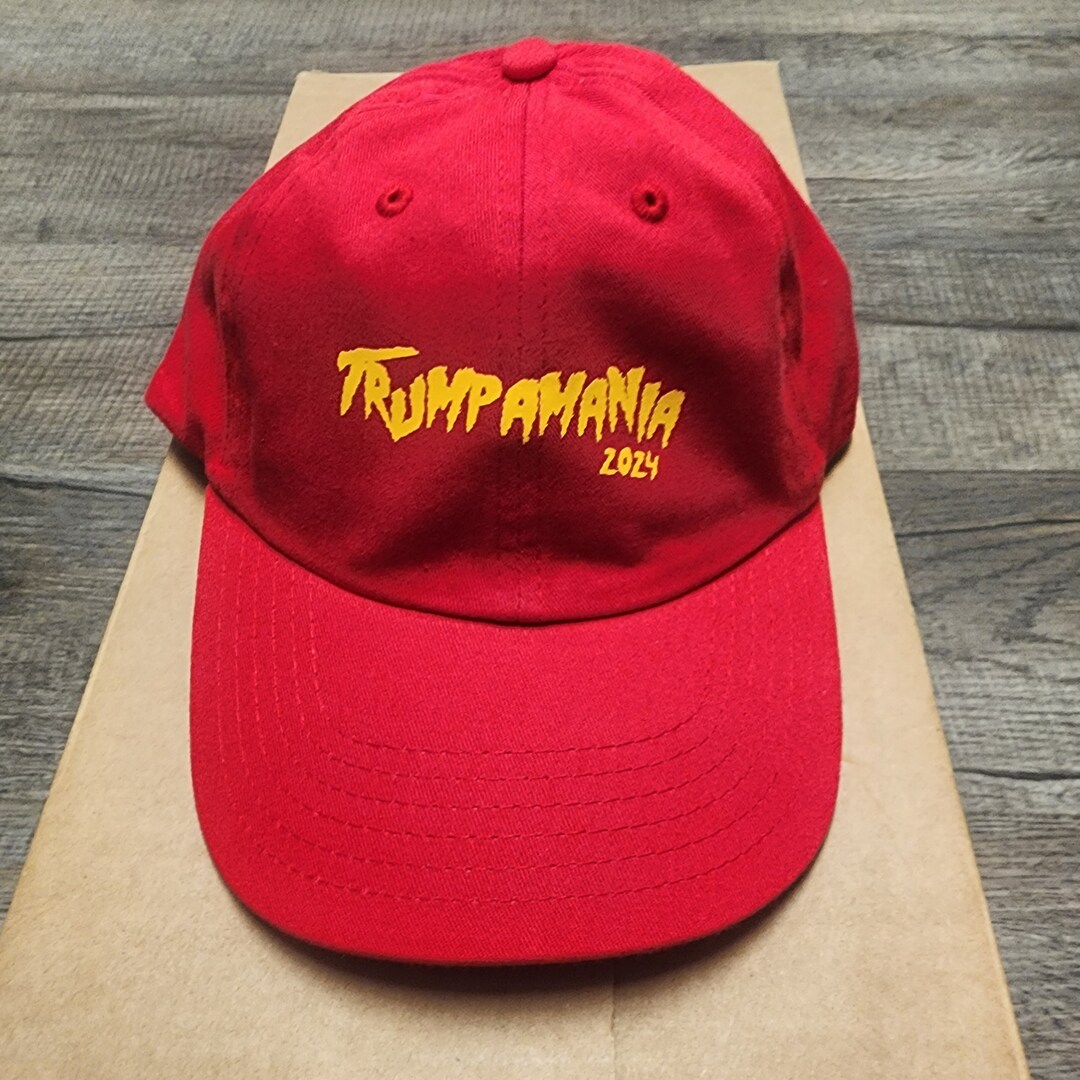 Custom Hulk Hogan SLOGAN Trumpmania 2024 Vinyl Design Dad Hat - Etsy