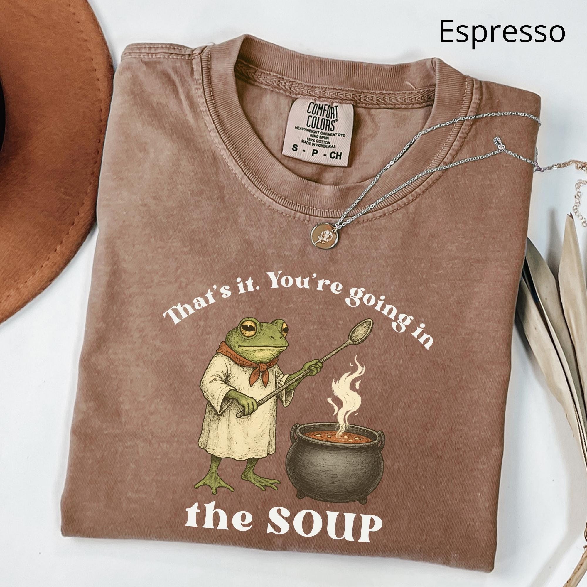 Comfort Colors® Funny Frog Shirt, You're Going in the Soup Shirt ...