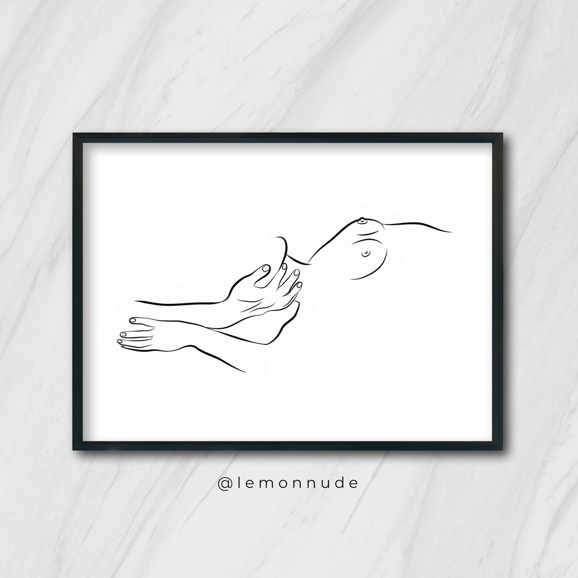 Sensual Touch 2 Intimacy Sex Line Art Minimalism Black And Etsy
