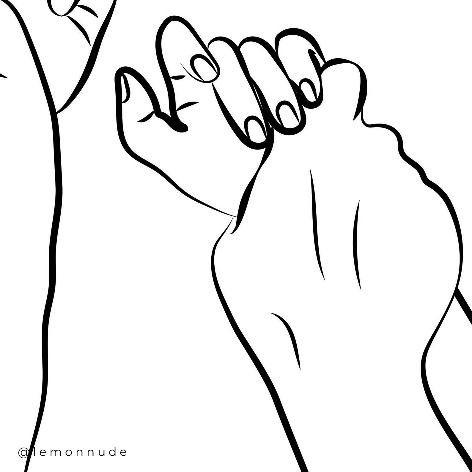 Hands Grabbing 1 Intimacy Sex Erotic Line Art Minimalism Etsy