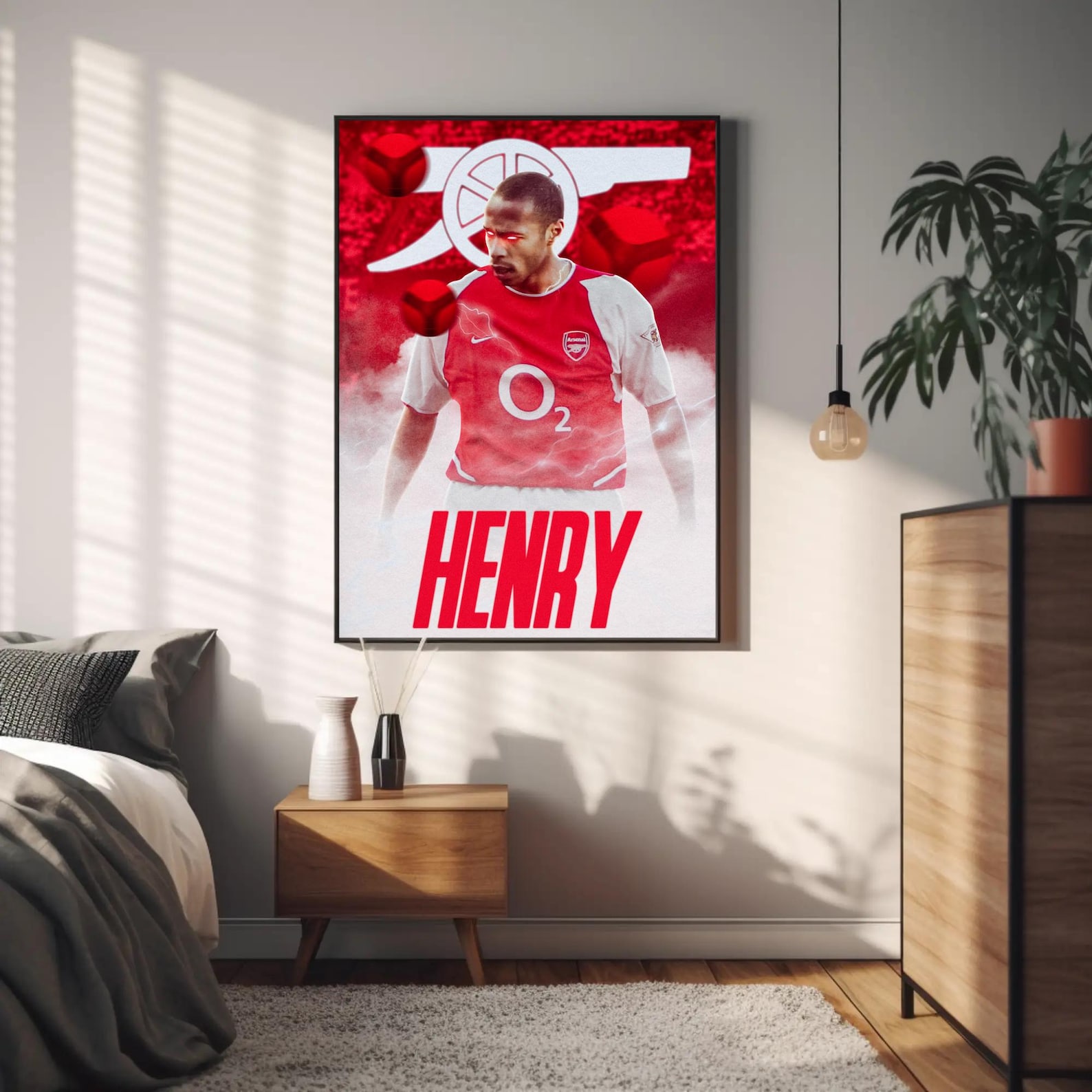 Thierry Henry Poster, French Footballer Poster, Soccer Gifts, Sports ...
