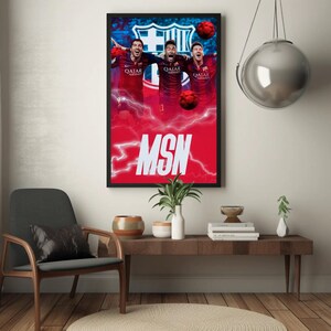 Messi, Suarez, Neymar Printable Download | Iconic MSN Trio Football Art ...