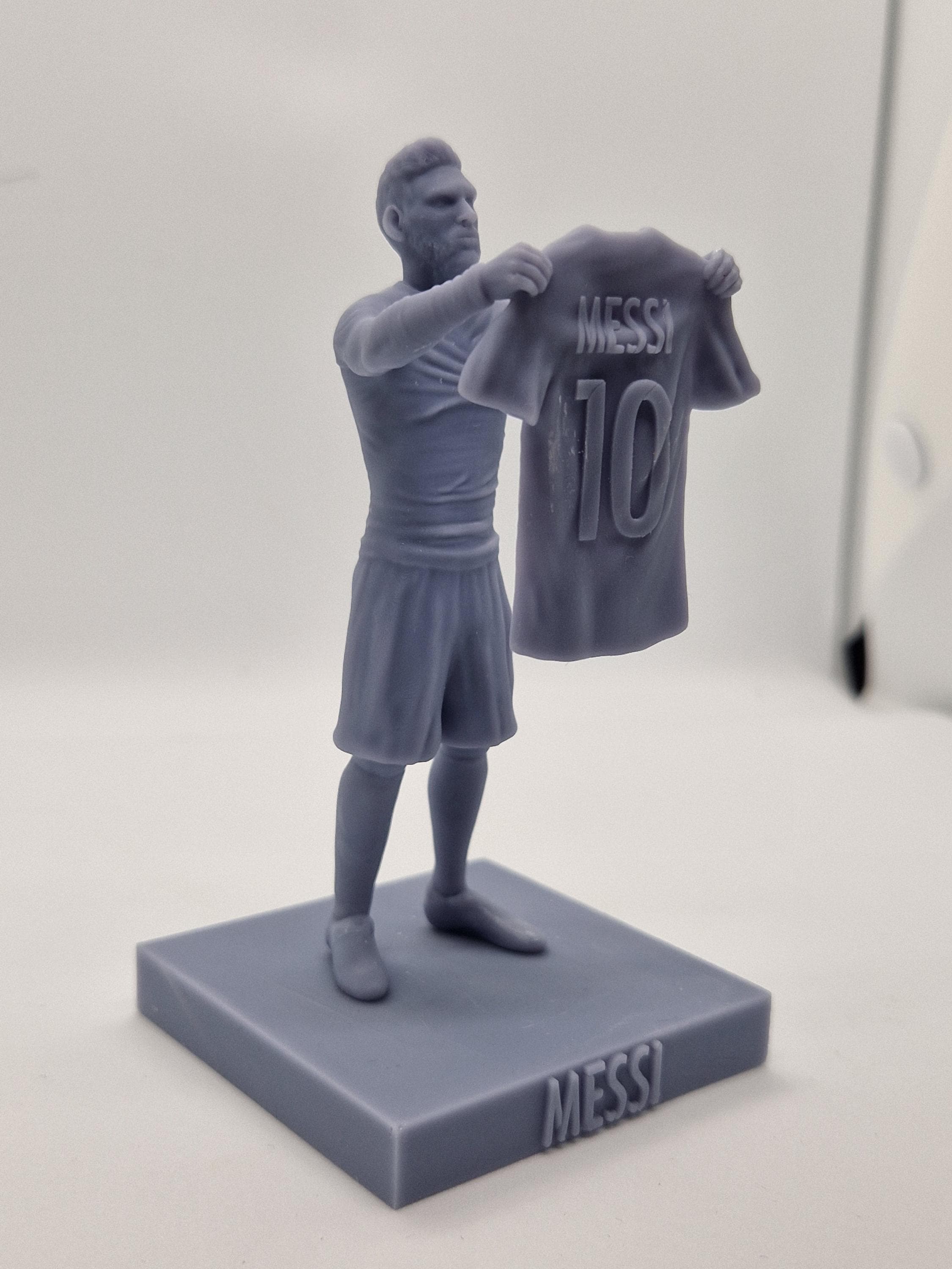 Lionel Messi 3D Printed Statue Iconic Goal Celebration Barcelona Vs ...