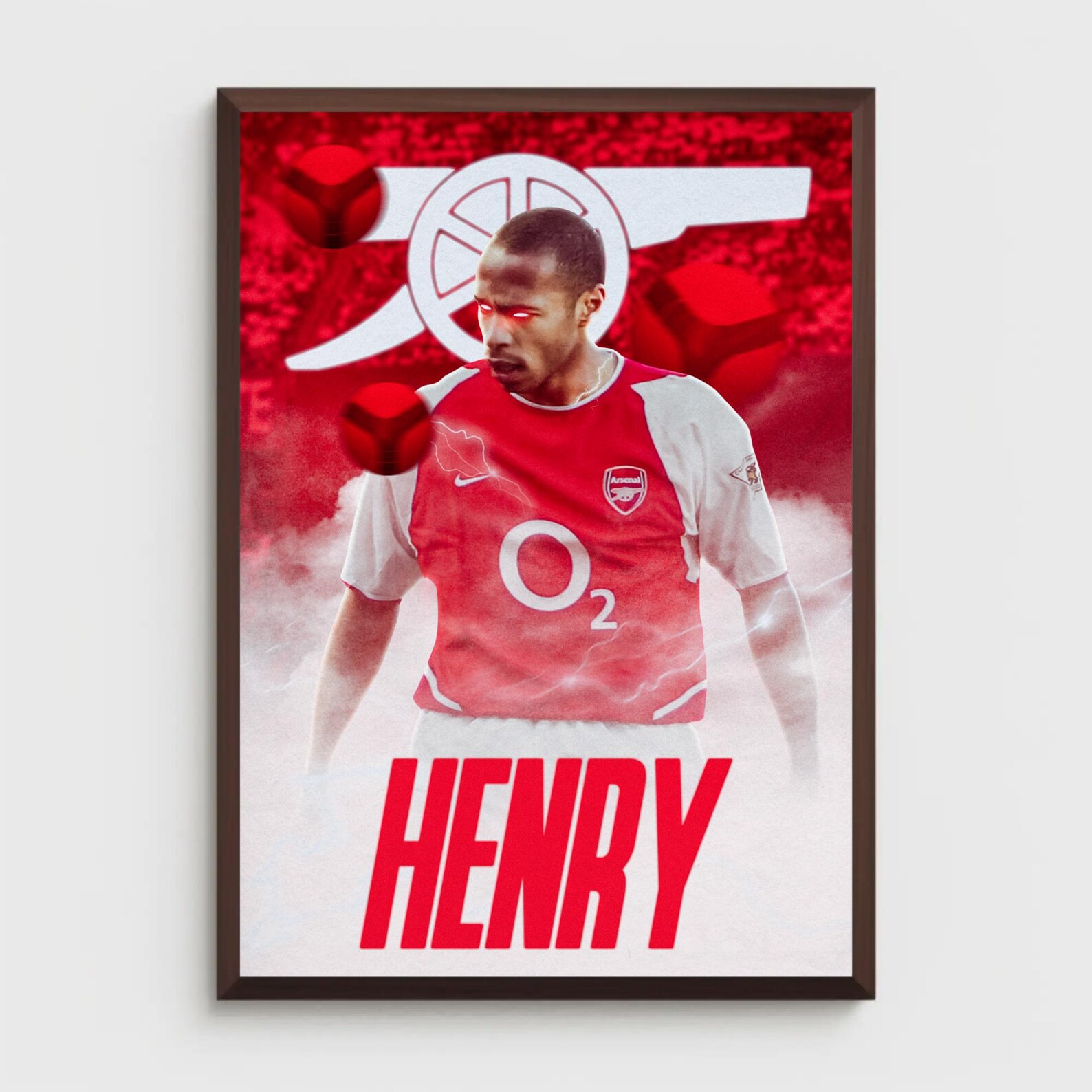 Thierry Henry Poster, French Footballer Poster, Soccer Gifts, Sports ...