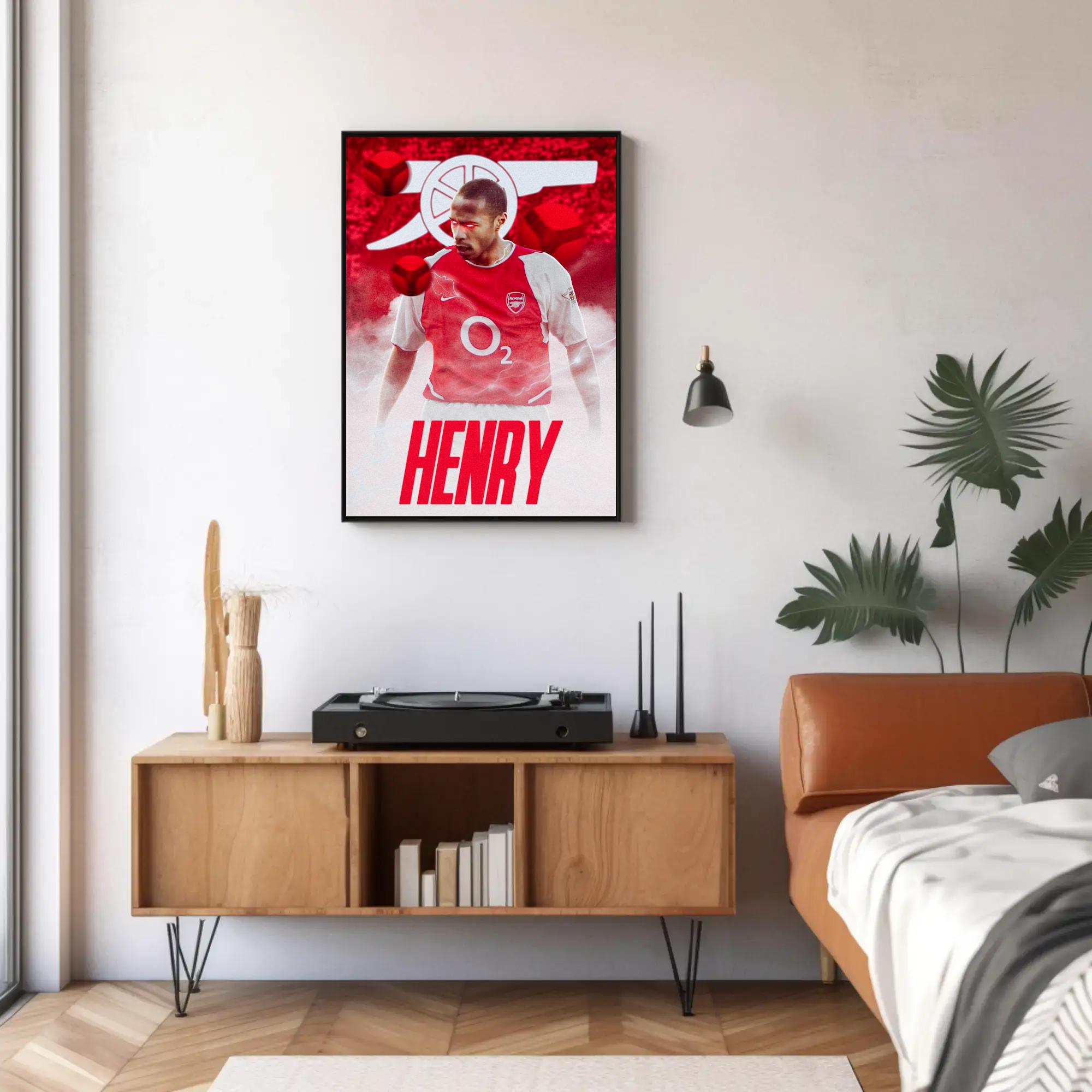Thierry Henry Poster, French Footballer Poster, Soccer Gifts, Sports ...