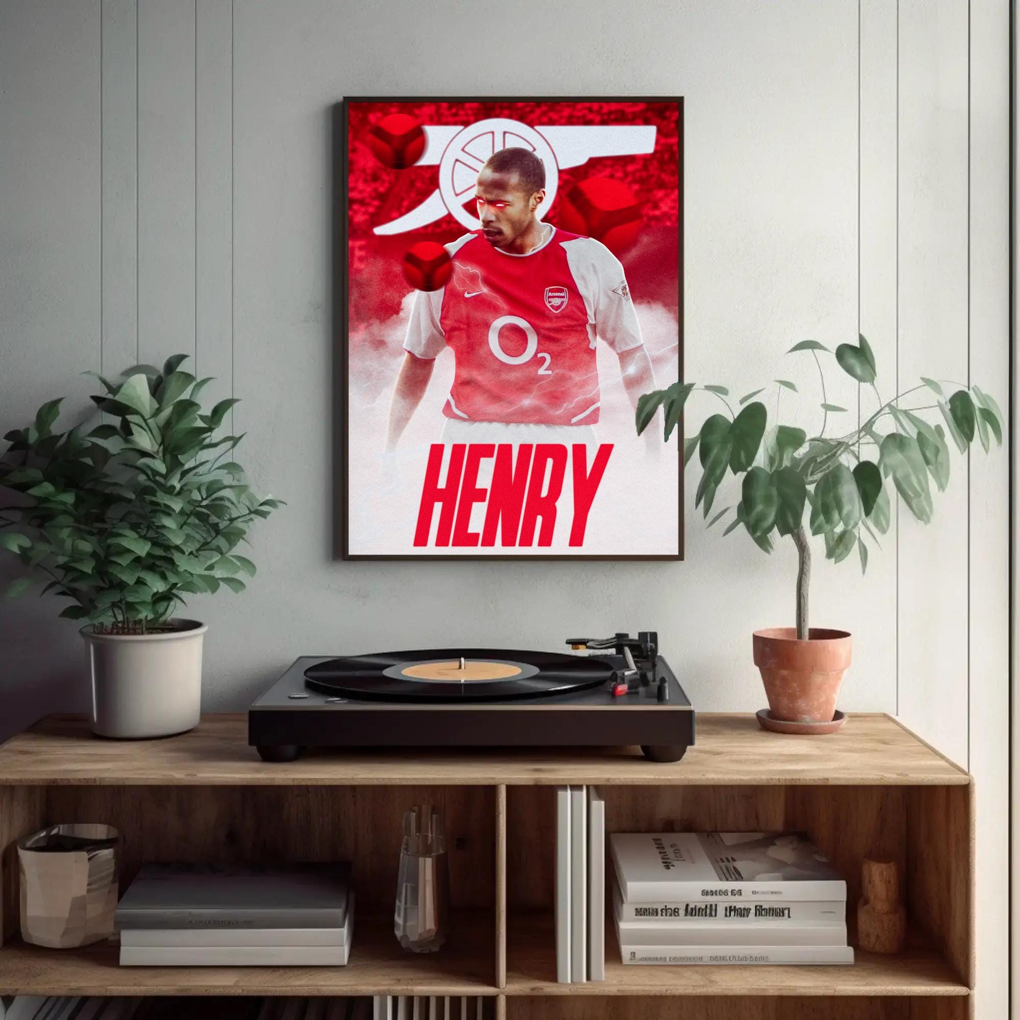 Thierry Henry Poster, French Footballer Poster, Soccer Gifts, Sports ...