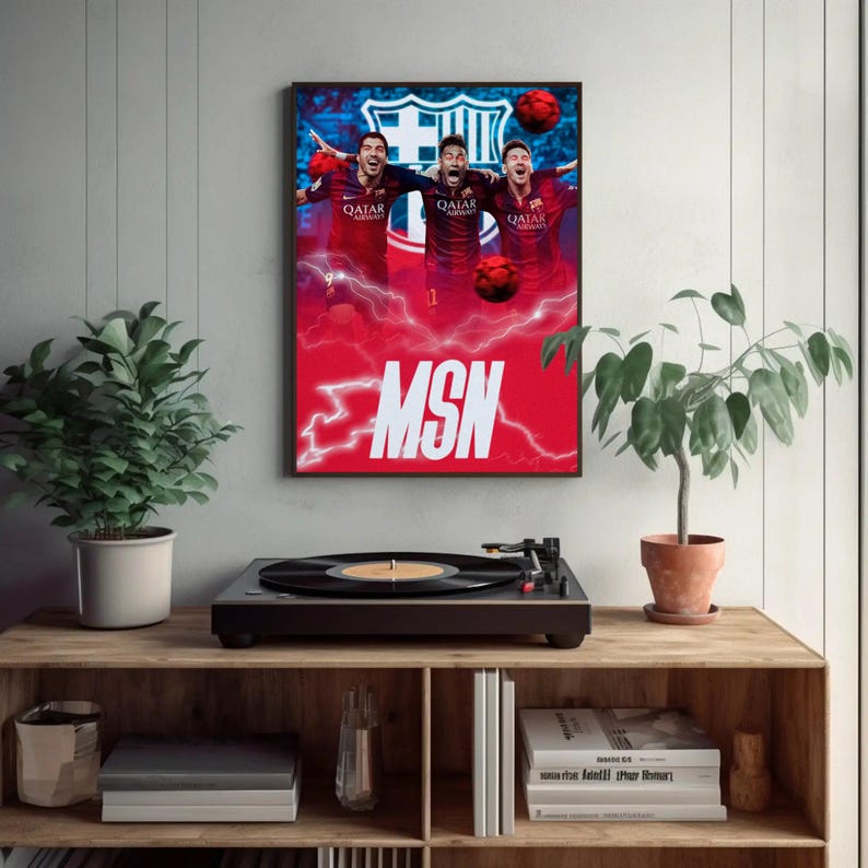 Messi, Suarez, Neymar Printable Download | Iconic MSN Trio Football Art ...