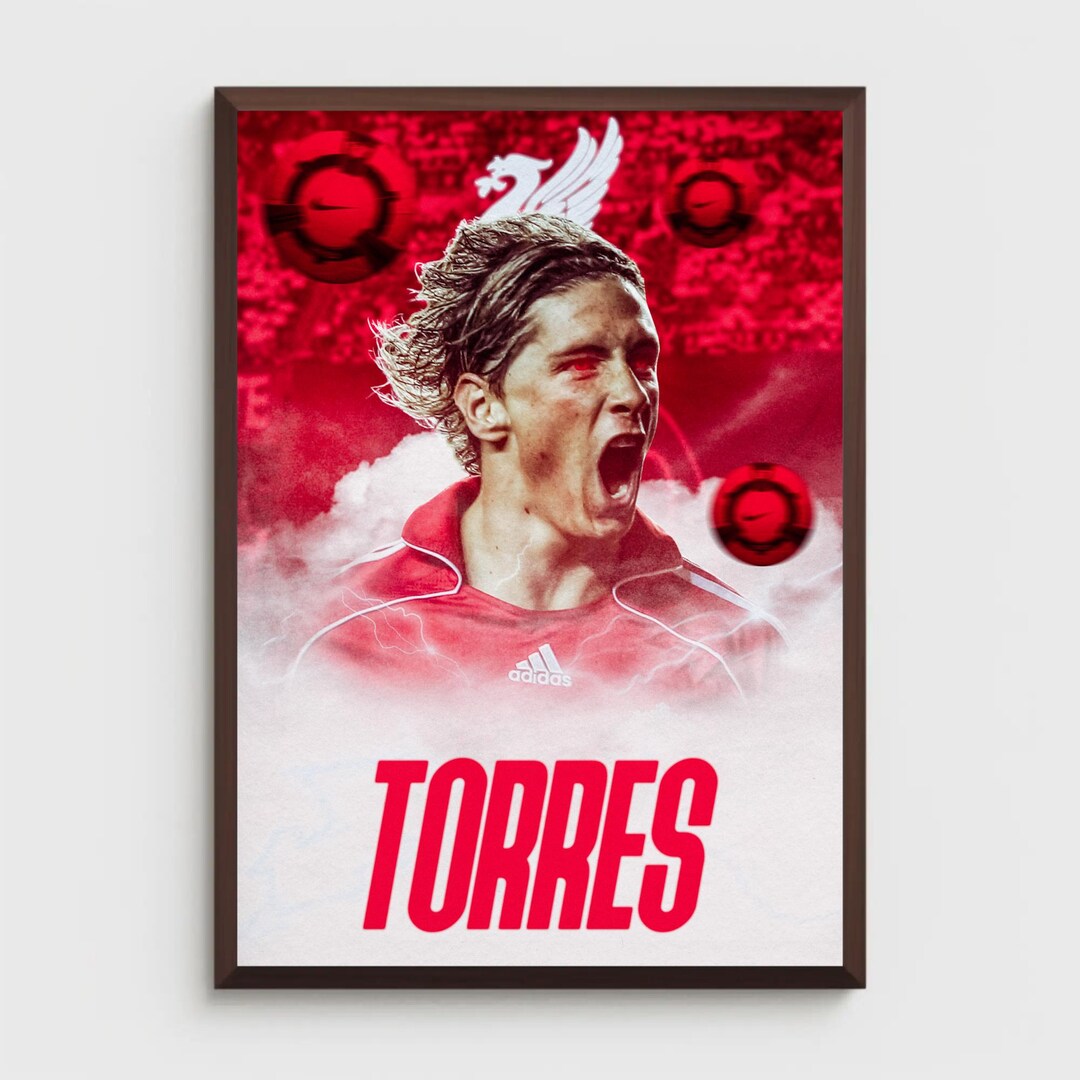 Fernando Torres Liverpool Printable Download | Iconic Football Art ...