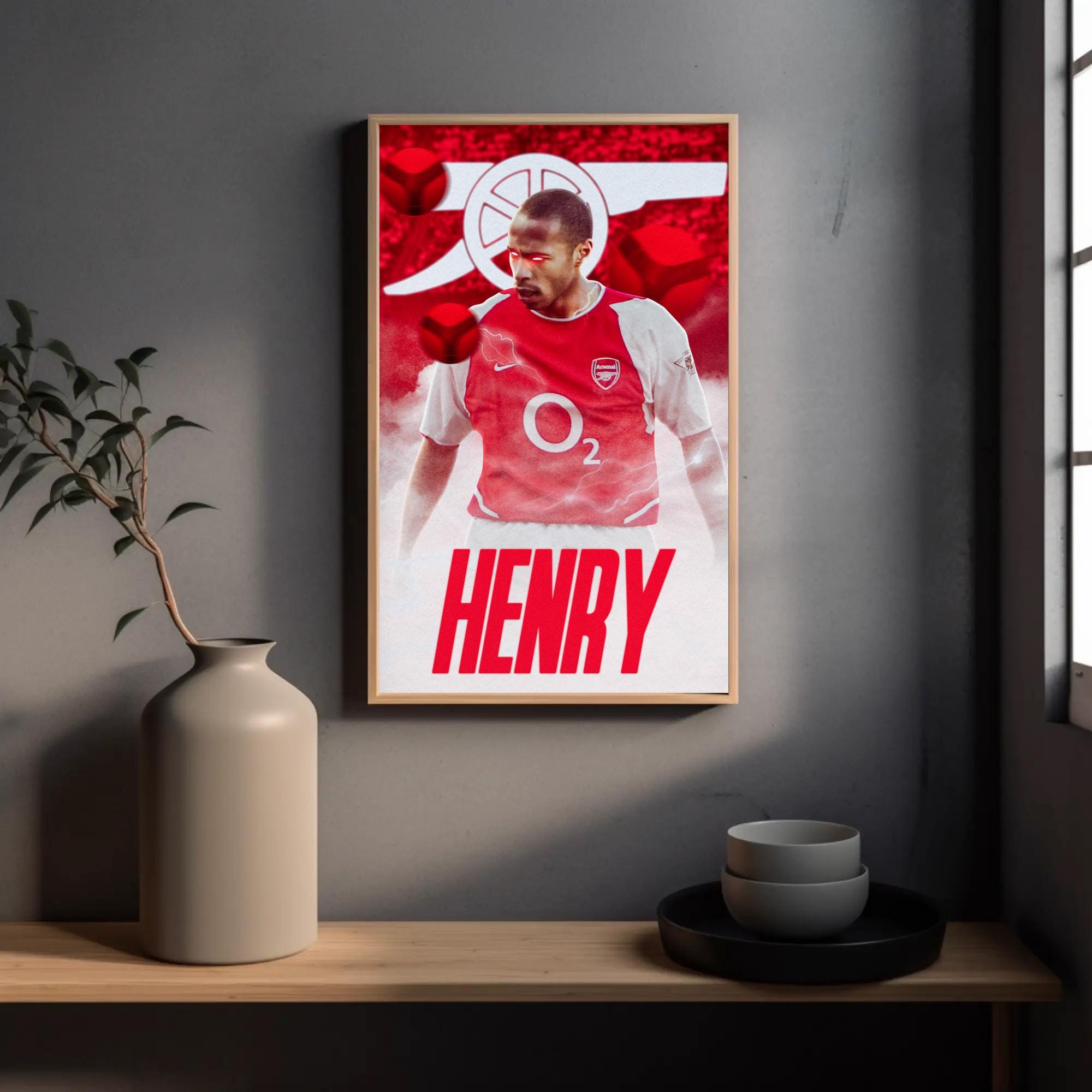 Thierry Henry Poster, French Footballer Poster, Soccer Gifts, Sports ...