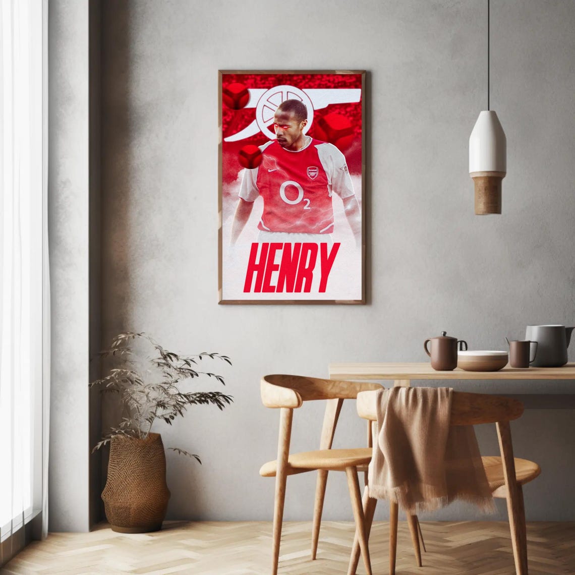 Thierry Henry Poster, French Footballer Poster, Soccer Gifts, Sports ...