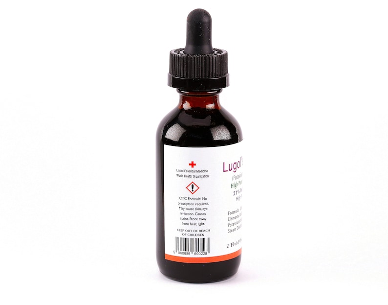 Lugol's Iodine 21% High Potency Formula - 2 Oz Bottle W/dropper - Etsy