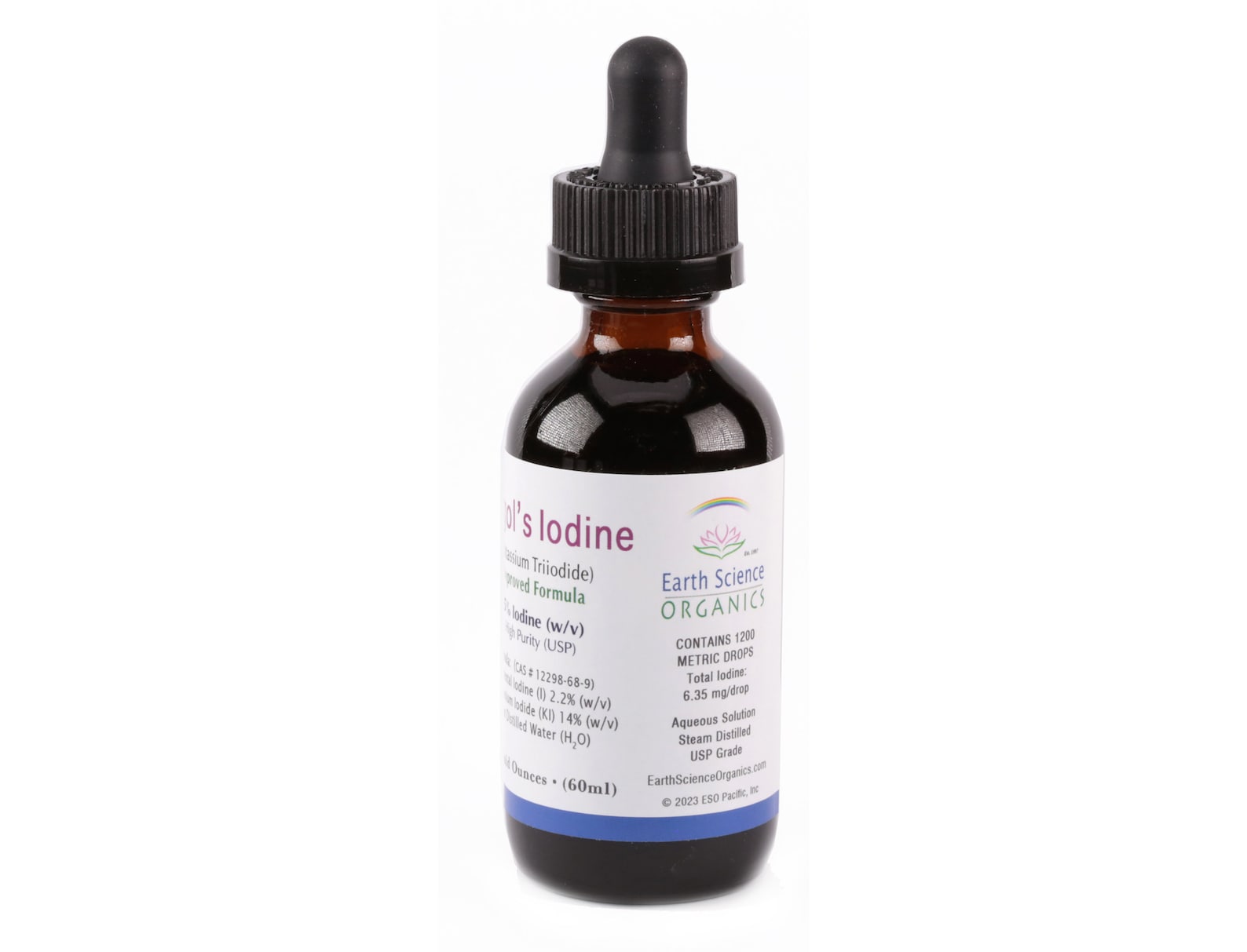 Lugol's Iodine 5% Strong Solution: 2 Oz Bottle With Dropper - Etsy