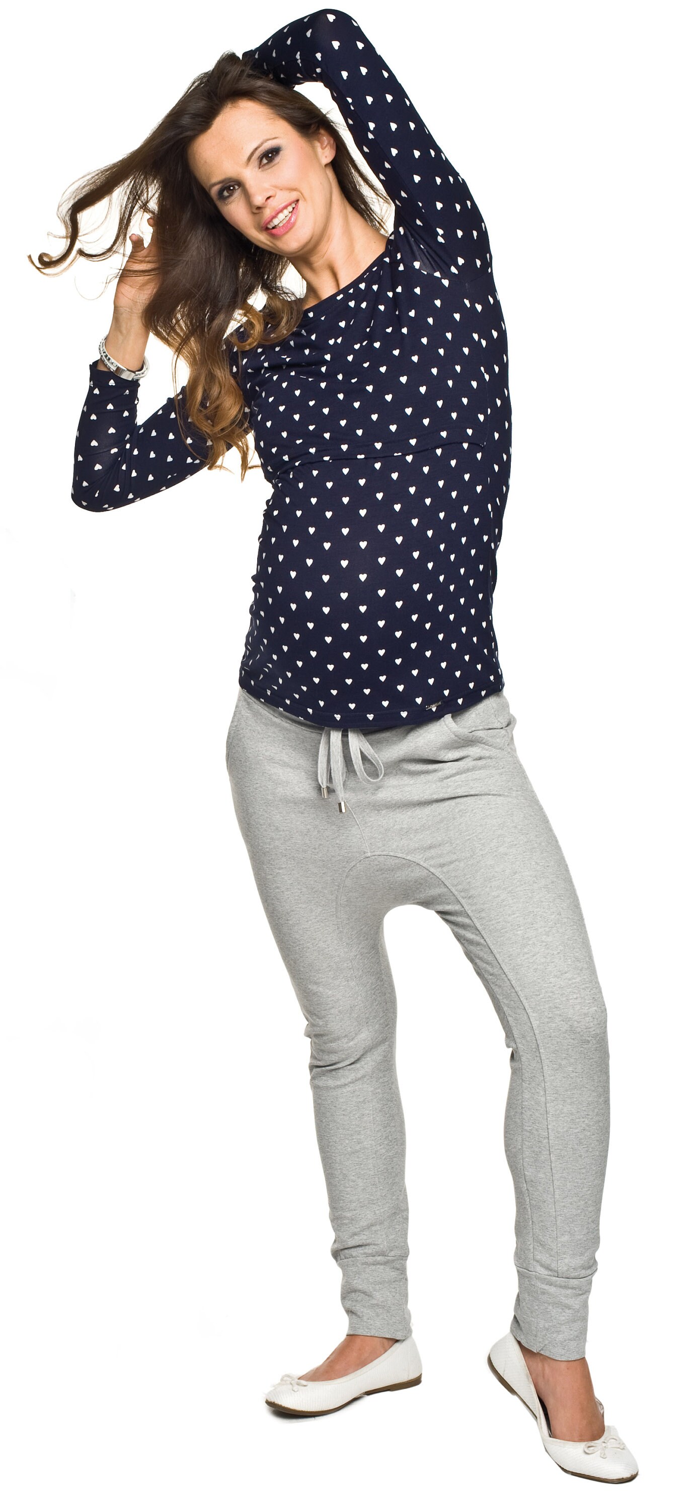 Umstandshose Jogginghose Haremshose Baggy Sporthose Sweathose bequeme ...