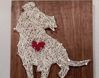 String art dog | Etsy