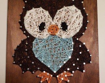 Owl string art | Etsy