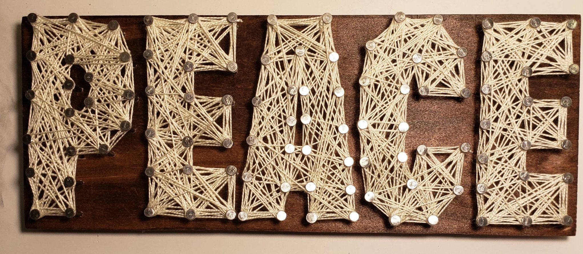 Hope, Peace, and Faith String Art - Etsy