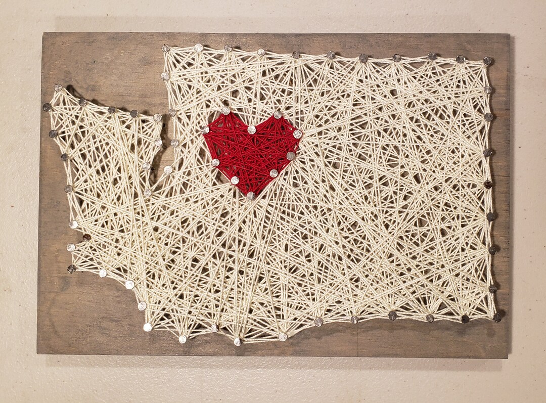 Washington State String Art - Etsy