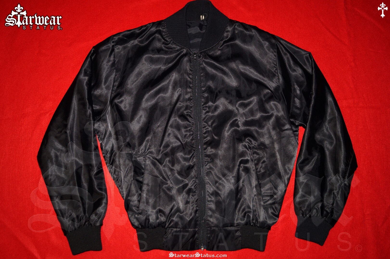 Vtg 80s ELVIS PRESLEY Cartoon Black Satin Concert Tour Jacket Medium ...