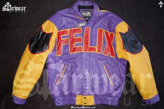 Vtg 90s Felix the Cat Leather Cartoon Motorcycle Bomber Vtg 90s Felix the Cat Leather Cartoon Motorcycle Bomber