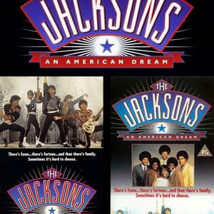 90s Vintage the Jackson 5 AN AMERICAN DREAM (1992) Leather Movie Crew ...