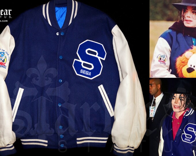 Authentic SEGA Sonic the Hedgehog X Michael Jackson Leather & Wool ...