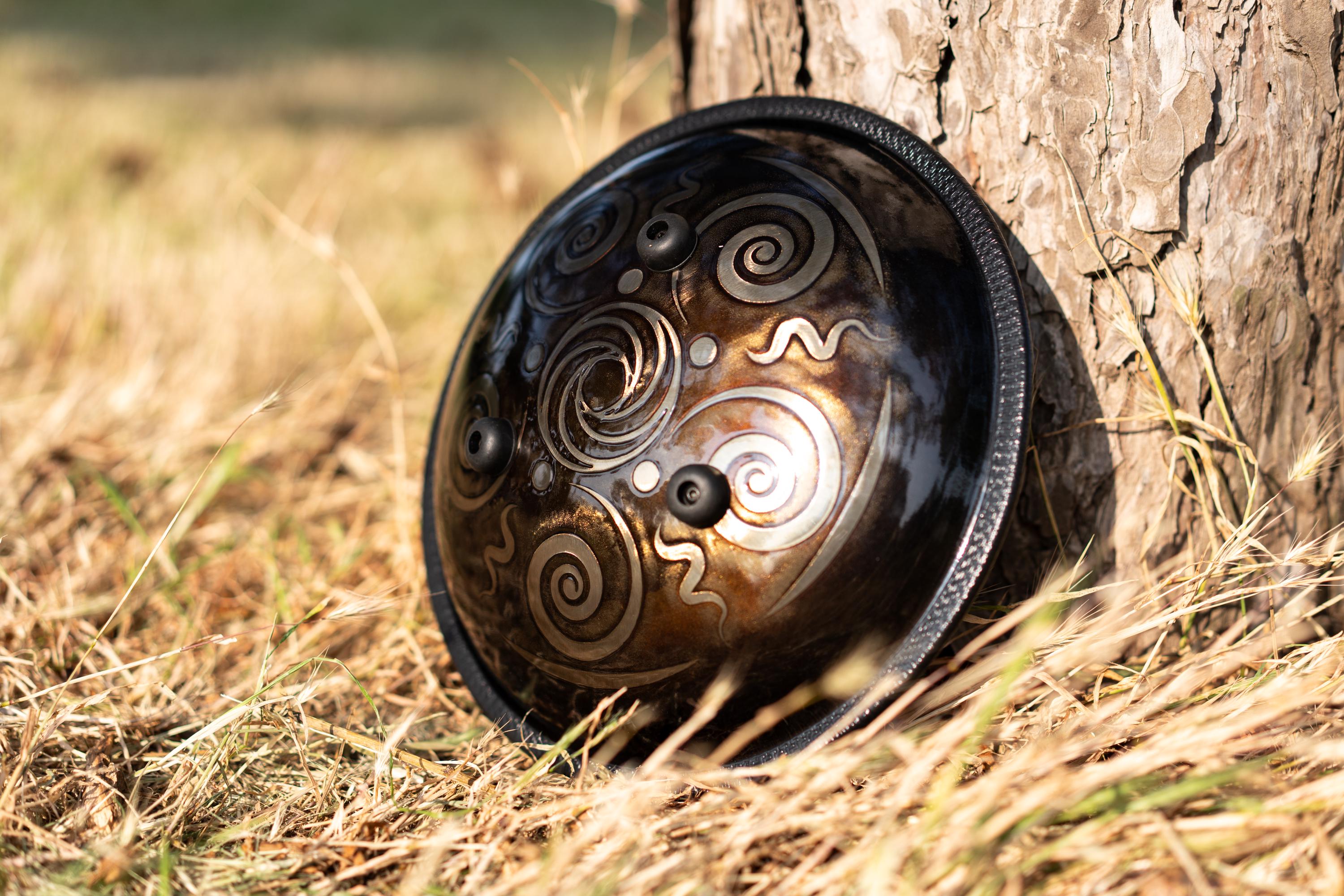 Steel Tongue 10-inch Drum Magic Flower, Handpan Drum for Meditation ...